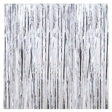 Metallic Foil Fringe Curtains Tinsel Curtain Photo Backdrop Birthday ...