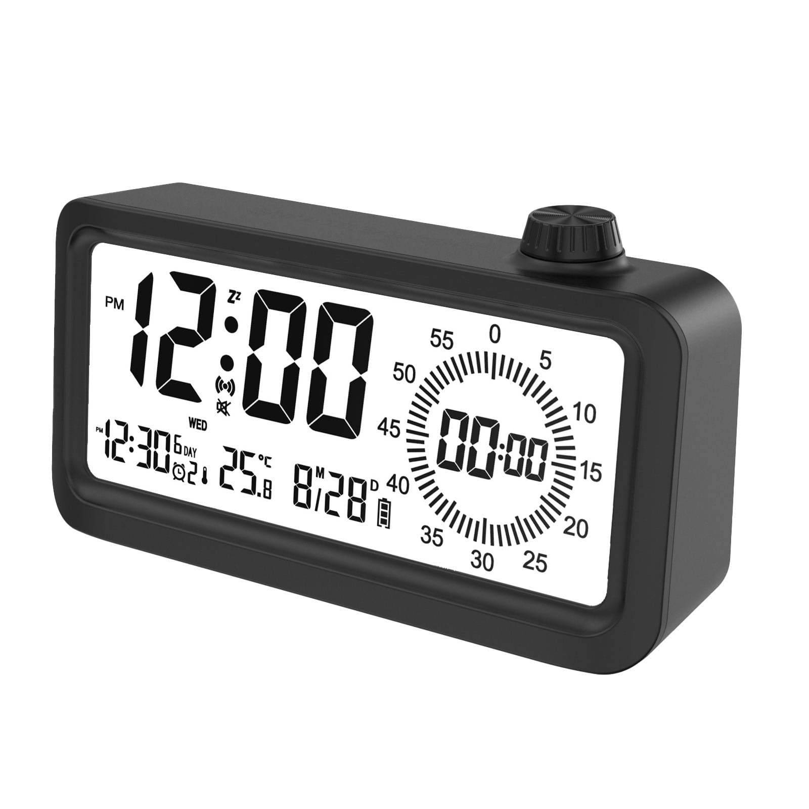 Potrochi Alarm Clocks For Bedrooms, Digital Alarm Clock with Large ...