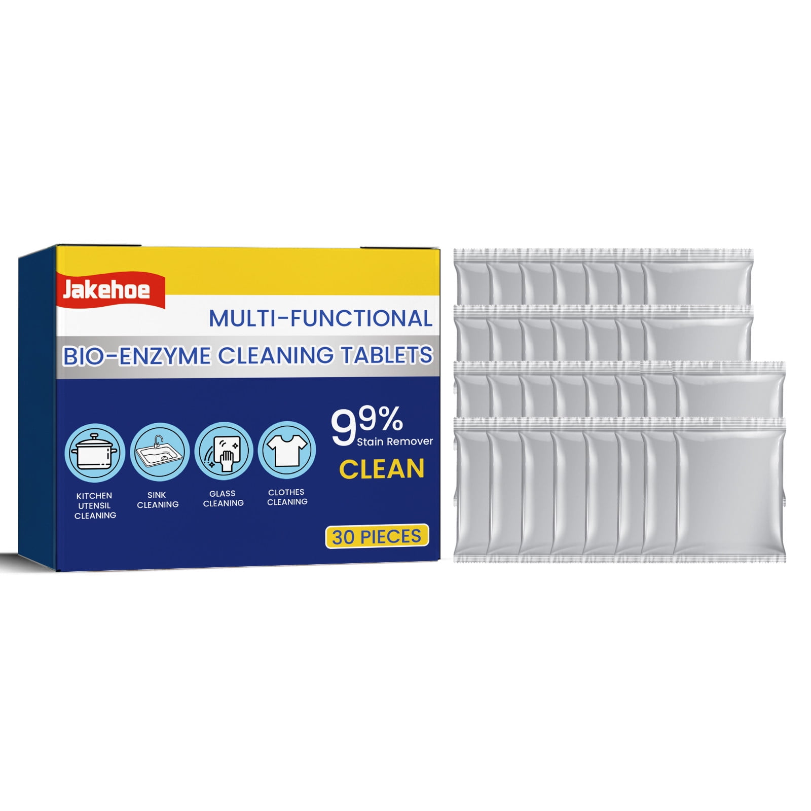 Potrochi Multi-functional Bio-enzyme Cleaning Tablets, Grease Cleaning ...