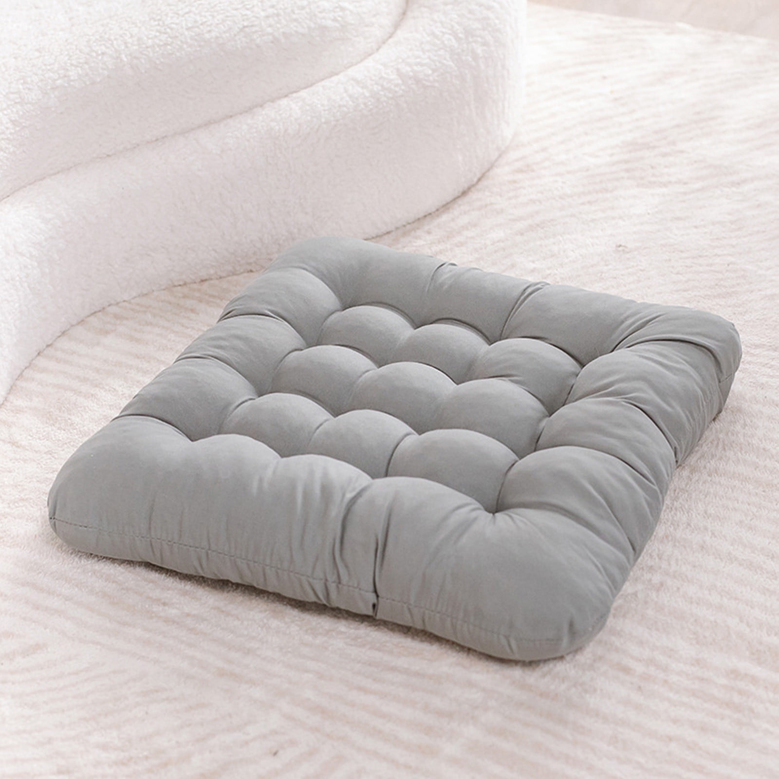 Potrochi Square Large Pillows Seating for Adults, Soft Thicken Yoga Meditation Cushion, Square ...