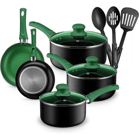 Pots And Pans Set Kitchen Cookware Sets Nonstick Aluminum Cooking ...