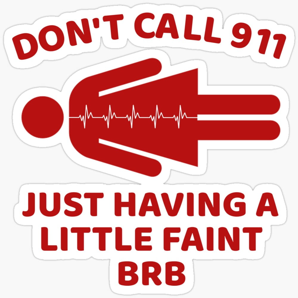 Pots Having A Little Faint Brb Dysautonomia Stickerphone Decal Water ...