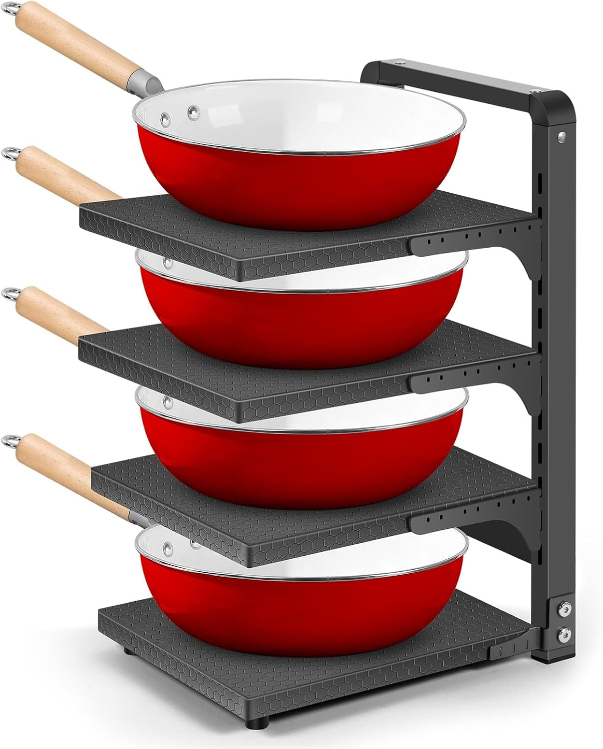 Pots and Pans Organizer under Cabinet, Heavy Duty Pan Organizers for ...