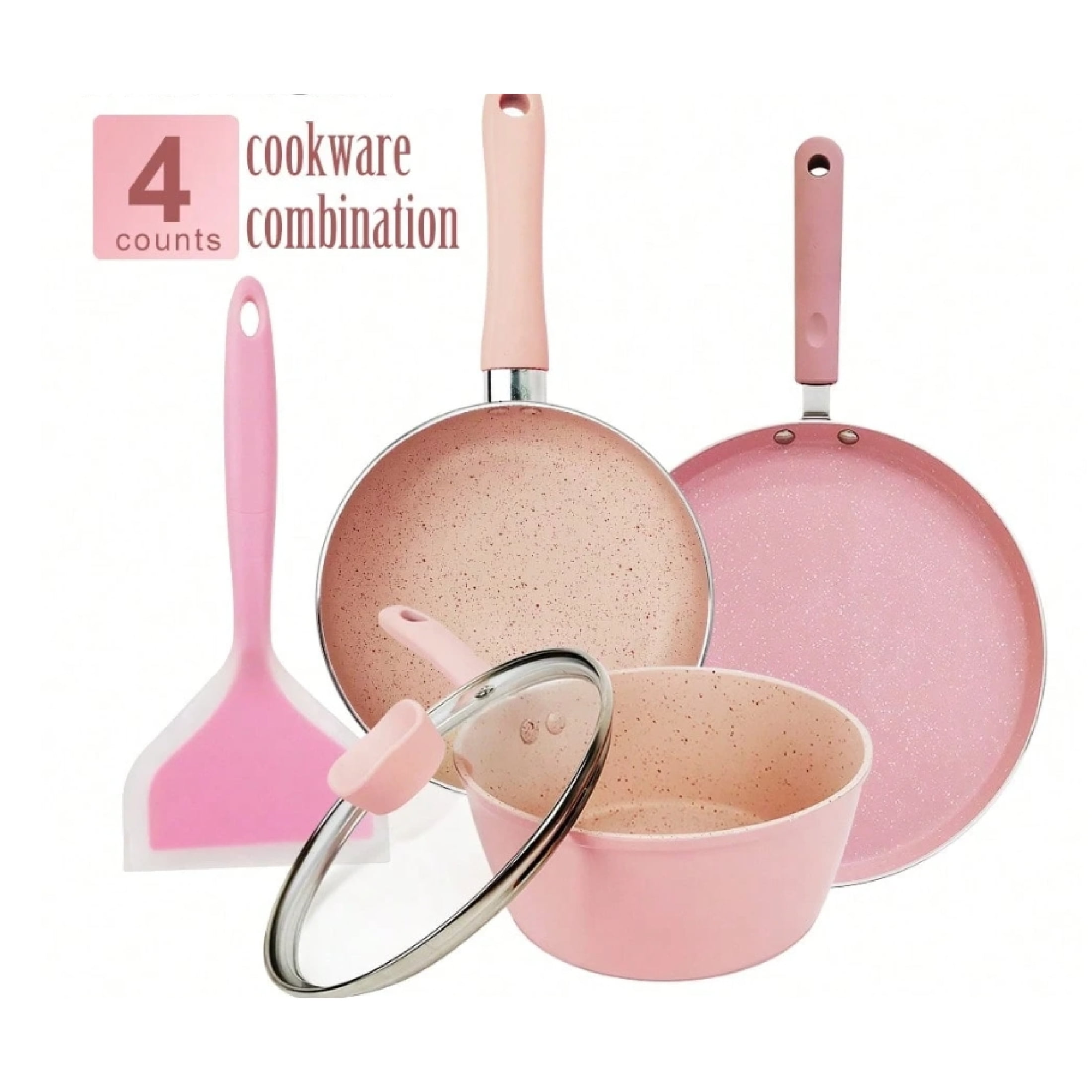 Pots And Pans Set Of 4 With 6.5inch Frying Pan,6.5inch Stock Pot With ...
