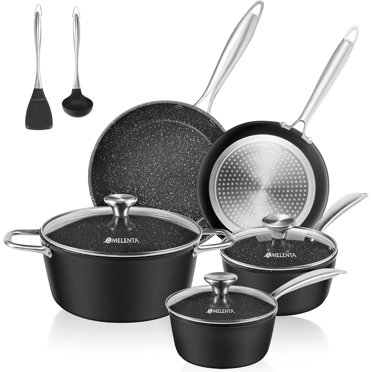 Free Shipping! Cook N Home 10-Piece Nonstick Ceramic Cookware Set with ...