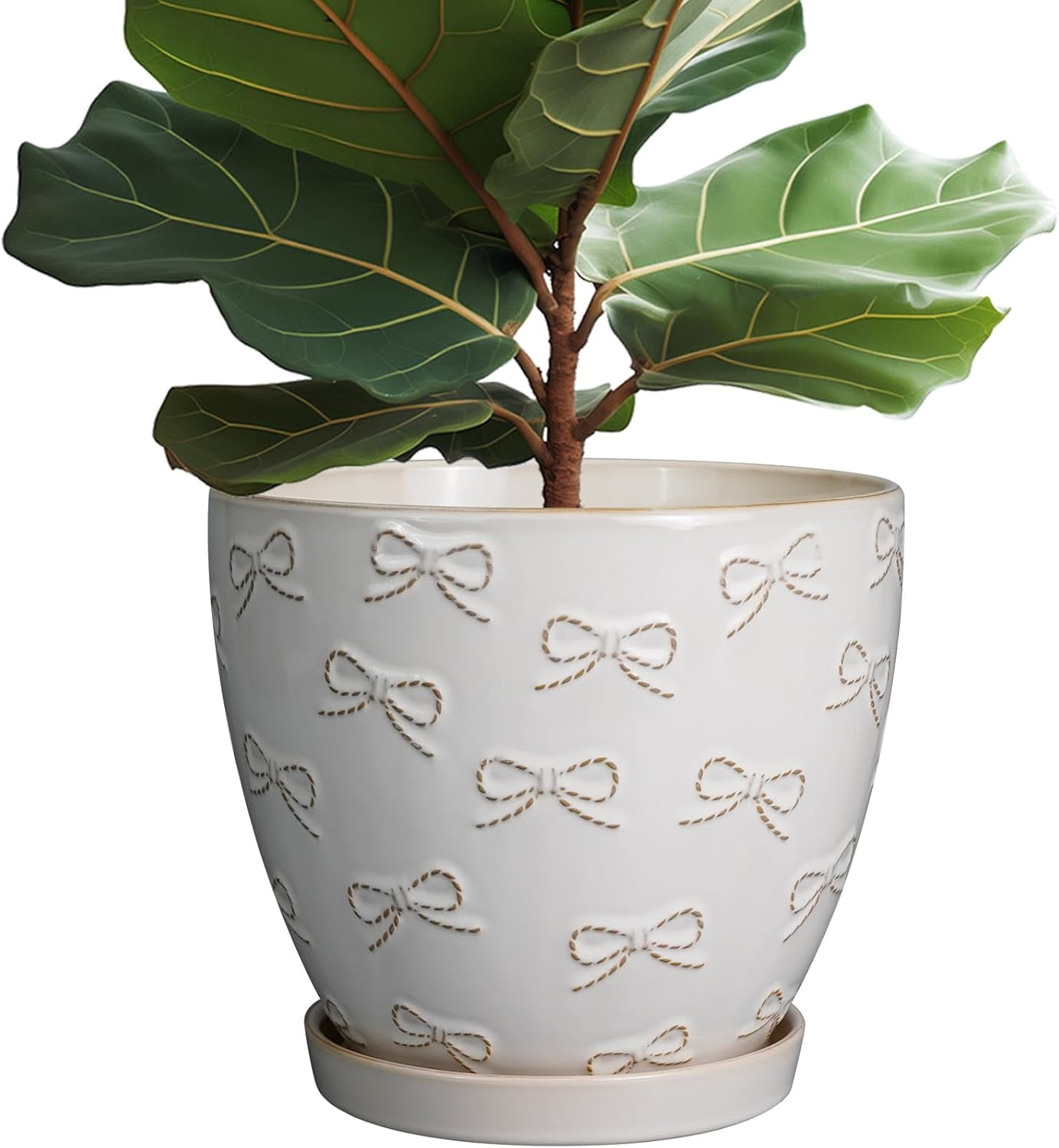 Pots for Plants 10 Inch - Ceramic Planter Large Plant Pot for Indoor ...
