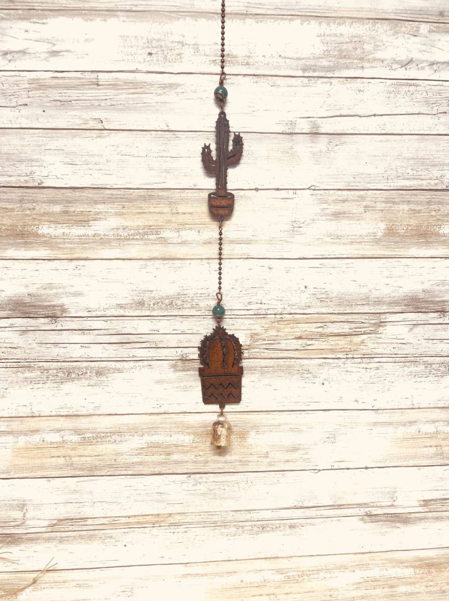 Potted Emporium Cactus and Barrel Cactus Bell Garden Chime - Walmart.com