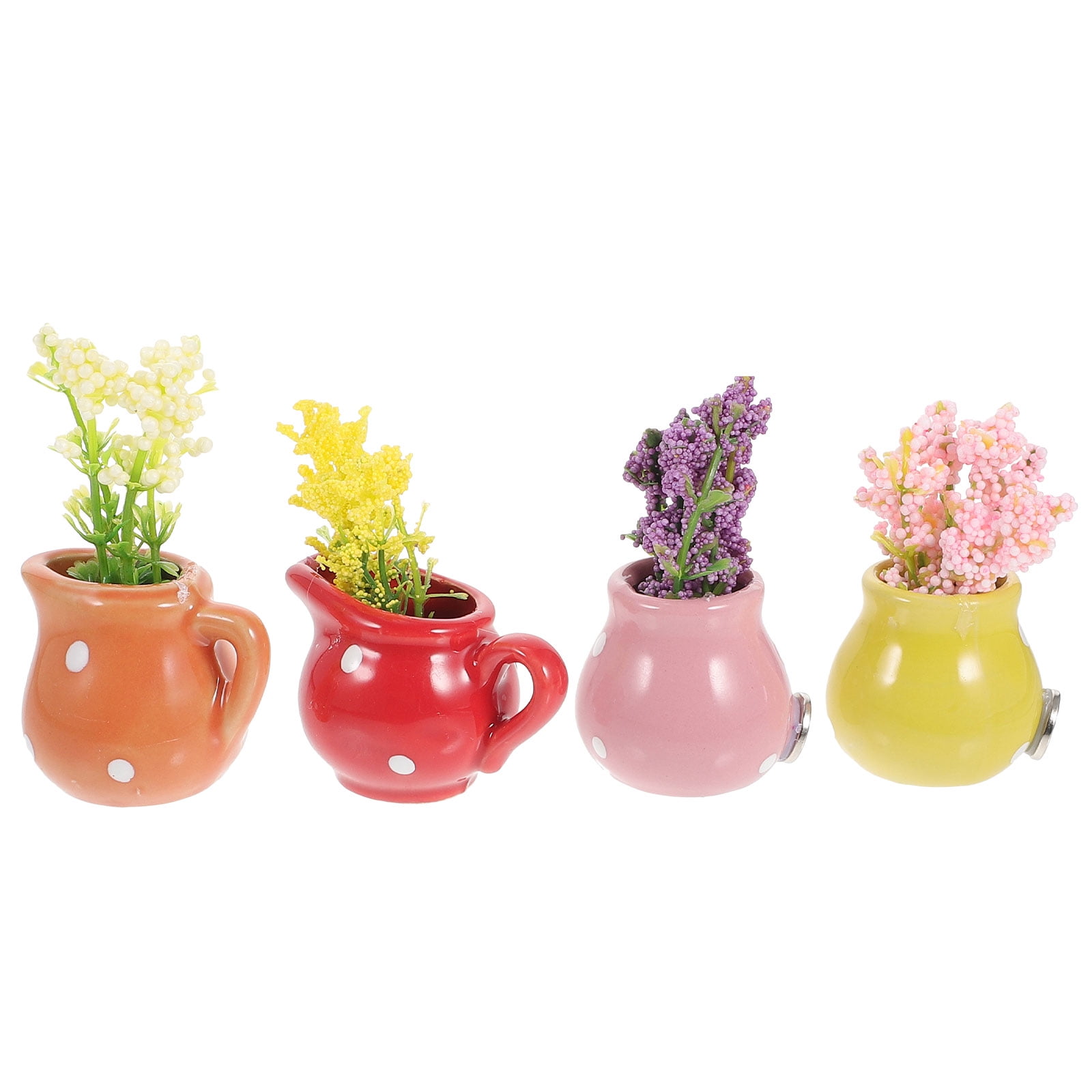 Potted Fridge Magnet Lovely Refrigerator Magnets Mini Succulent Vase ...