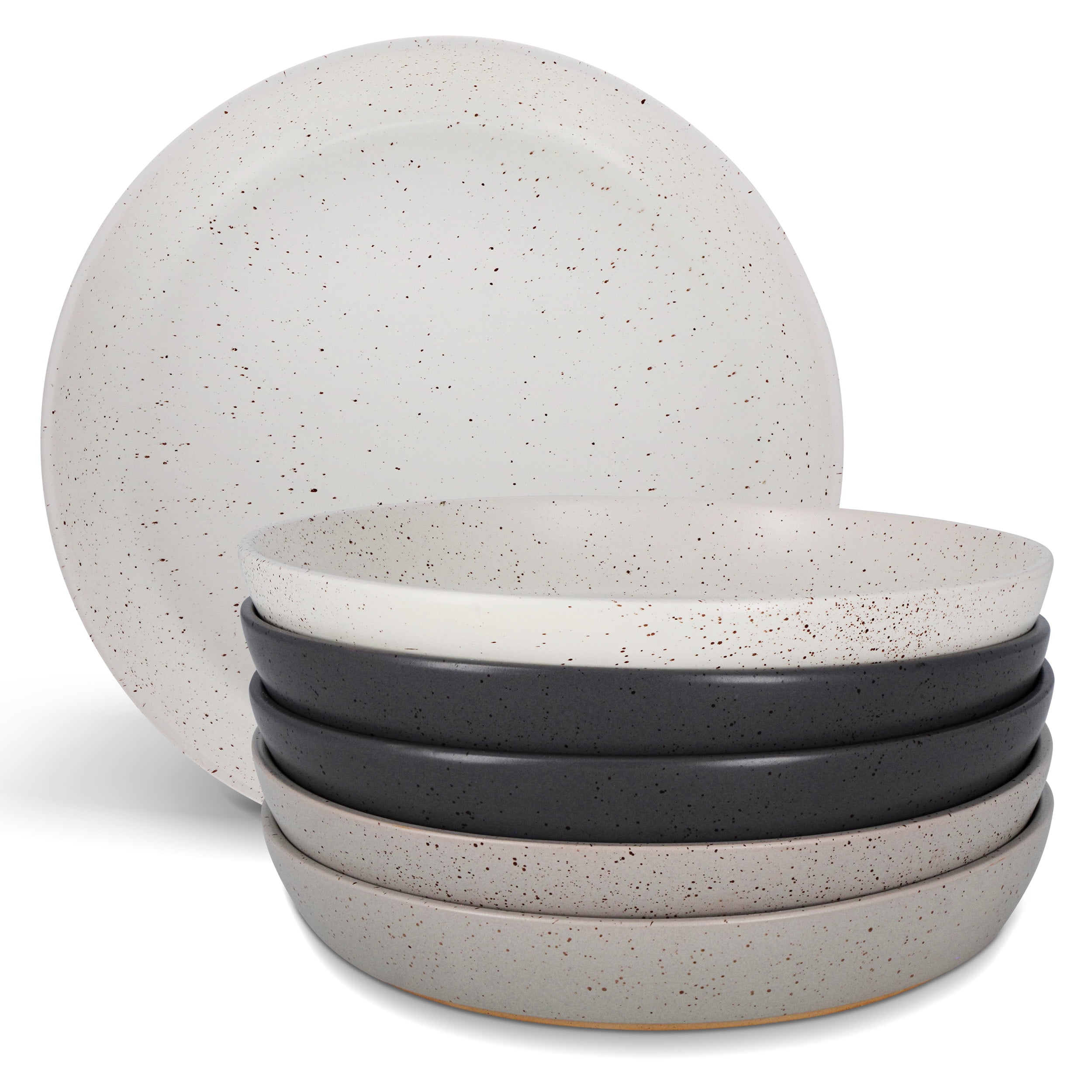 Potted Pans Bowl Plates - 9.8in Modern Neutral Kitchen Dishes - Service ...