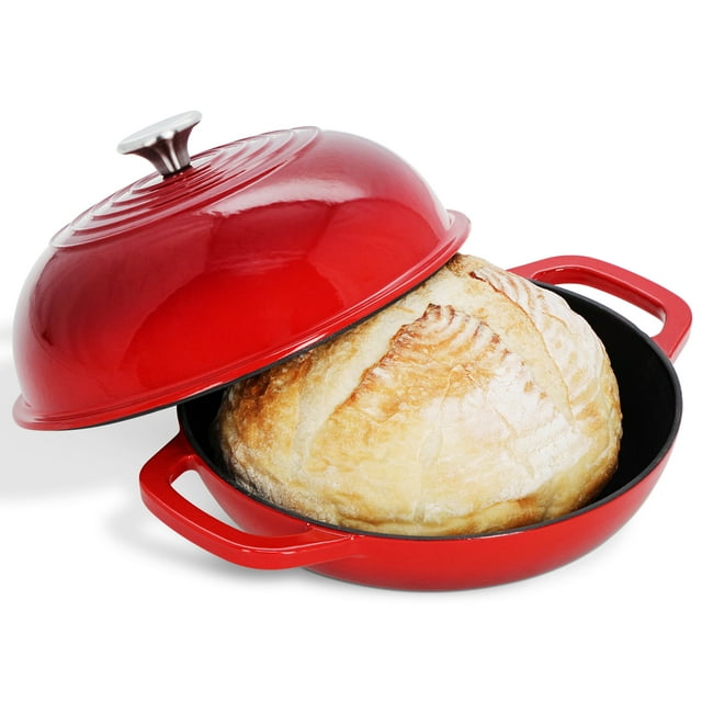 Potted Pans 10in Enameled Cast Iron Bread Pan - Baking Dish & Casserole ...