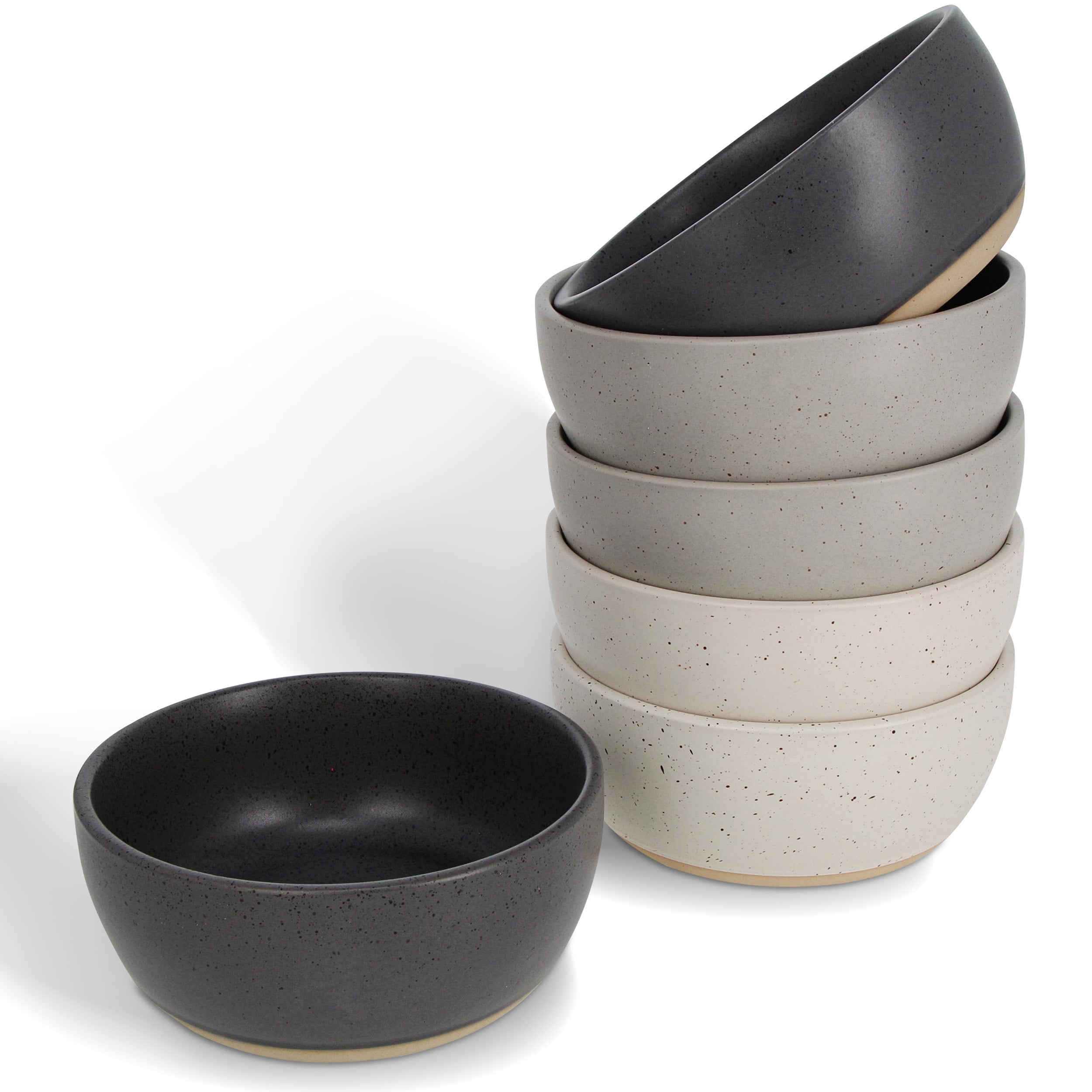 Potted Pans Deep Bowls - 6.3in Modern Neutral Kitchen Dishes - Service ...
