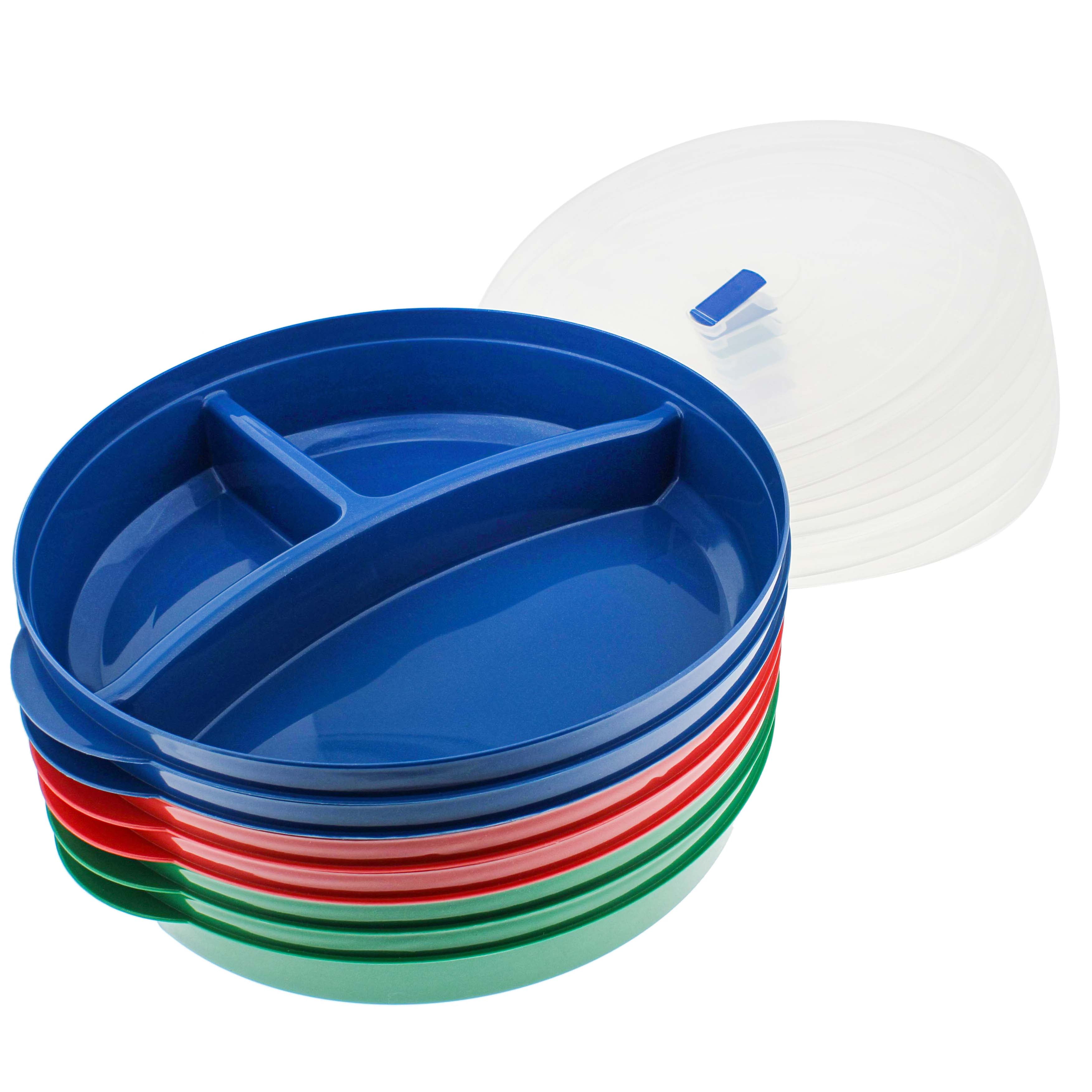 Potted Pans Food Storage Containers with Lids - 6pk 3 Section Meal Prep ...