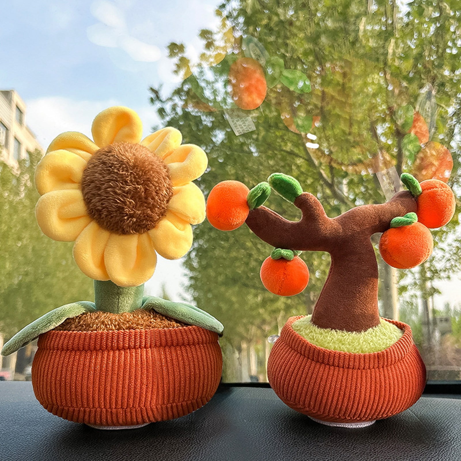 Potted Plant Stuffed Animal Plush Toys 7.8'', Cute Flowers Plush Toys ...