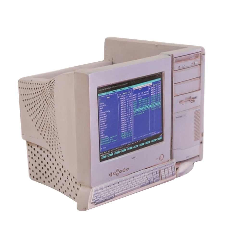 Potted Plants Artificial Decor Computer Flowerpot High Standing Planter ...