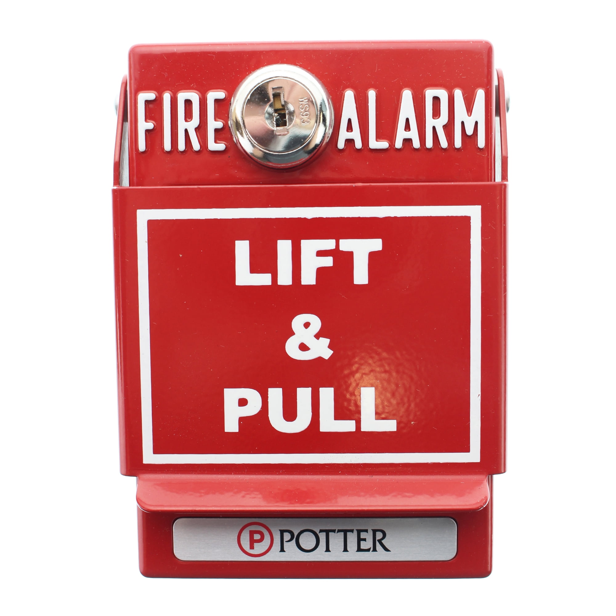 Potter APS-DA 1430811 Addressable Dual-Action Pull Station, Keyed, Red ...