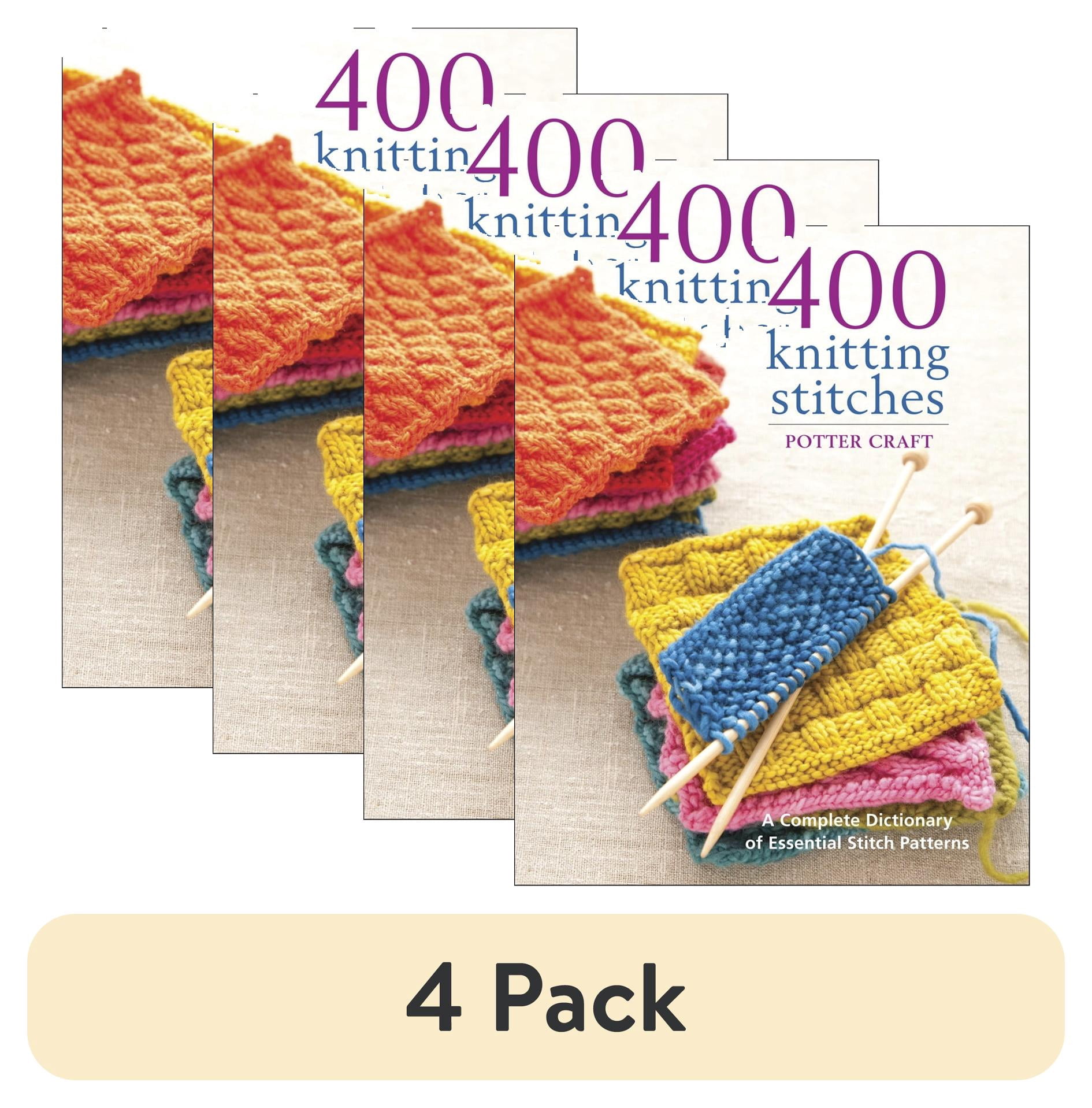 (4 pack) Potter Craft Books-400 Knitting Stitches - Walmart.com