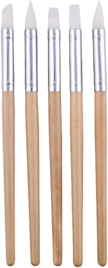 Pottery Carve Tool 5pcs Clay Sculpting Tool Kit Clay Rubber Tip Pen ...