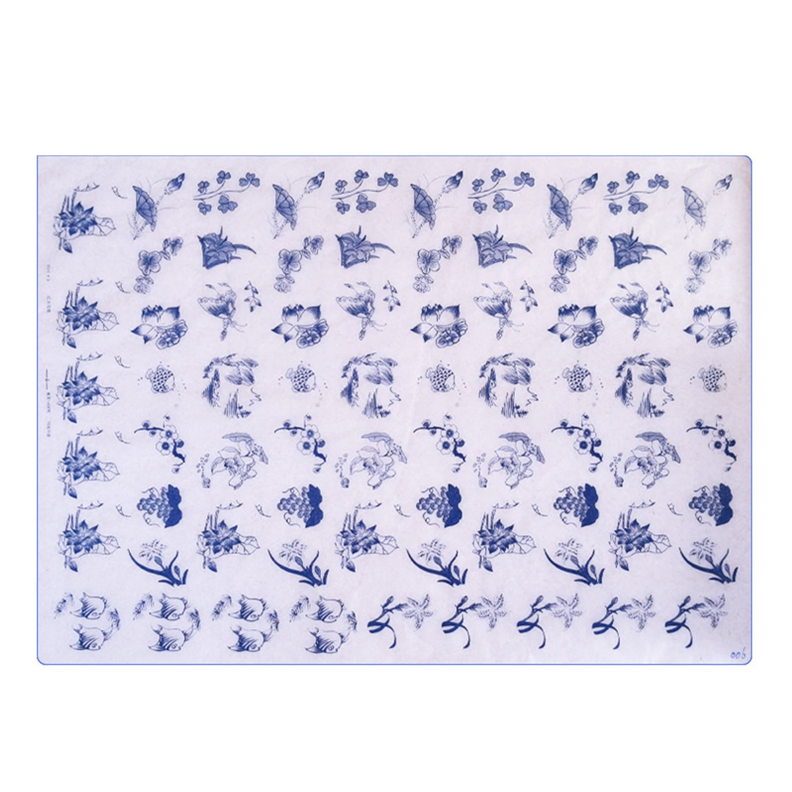 Pottery Ceramics Paper Underglaze Flower Paper Porcelain Paper Transfer ...