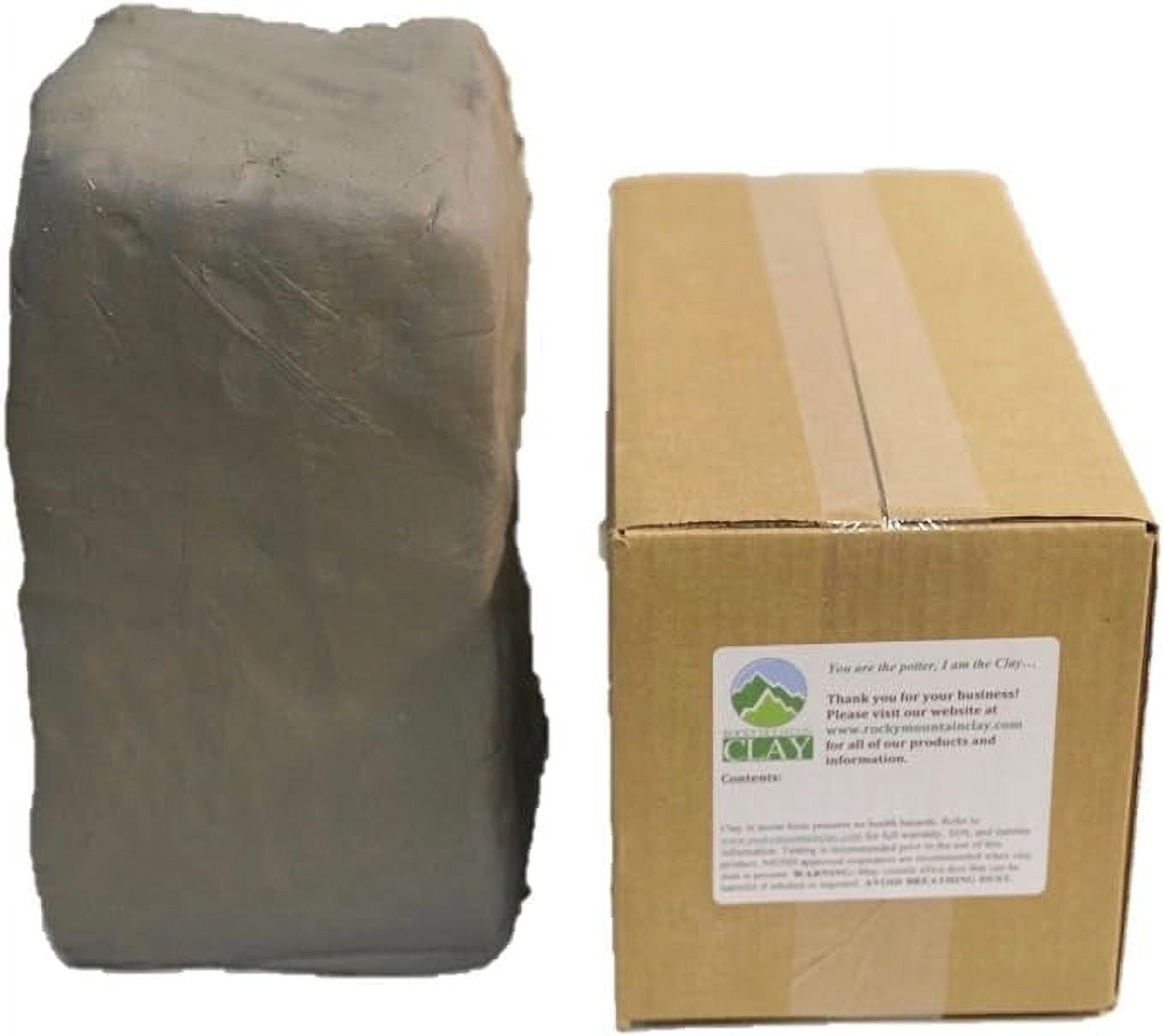 Rocky Mountain Clay Pottery Clay, 25 LB Low Fire Cone 06 White, Smooth ...