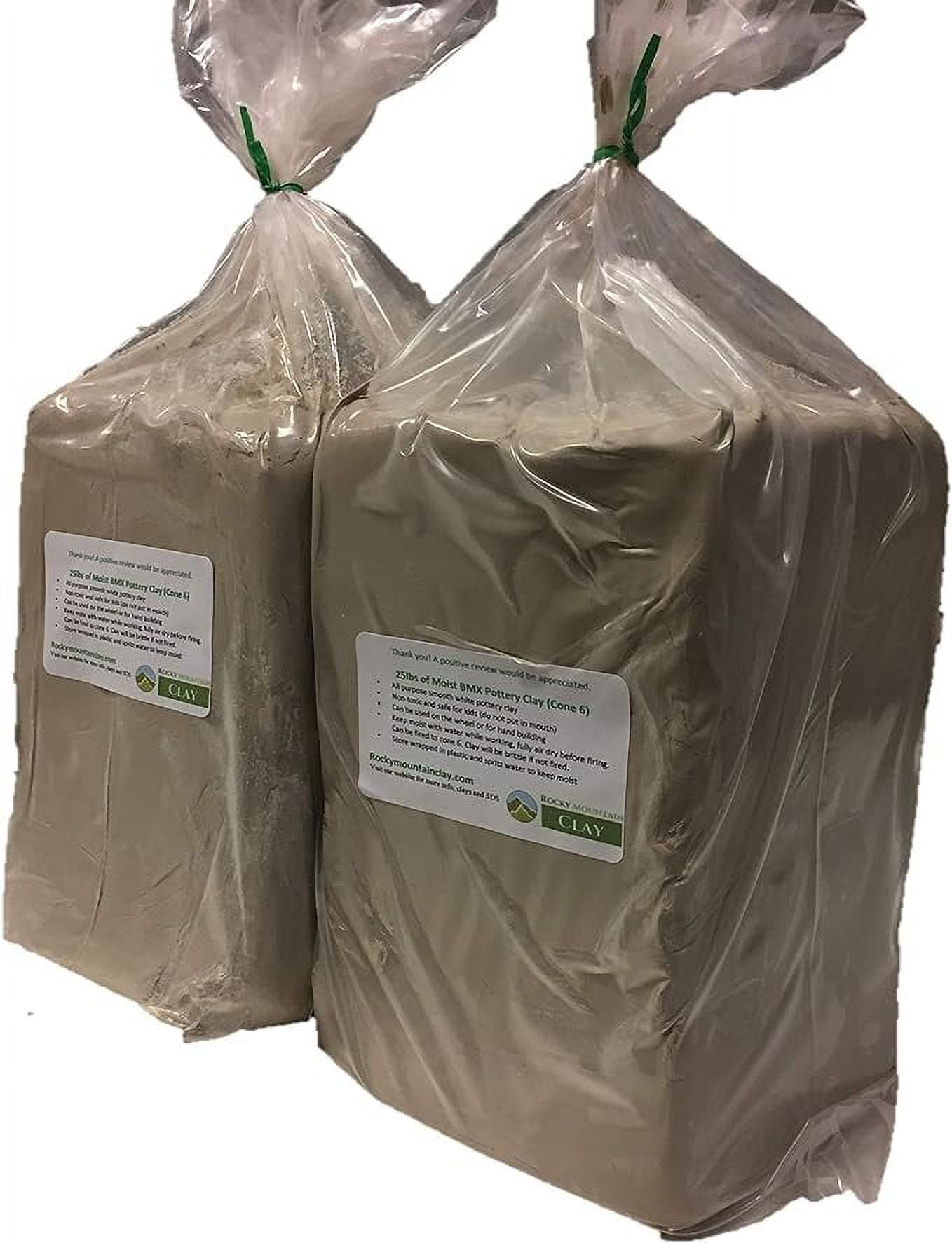 Rocky Mountain Clay - 50 LB BMix Pottery Clay, Mid Fire Cone 5-7, Air ...