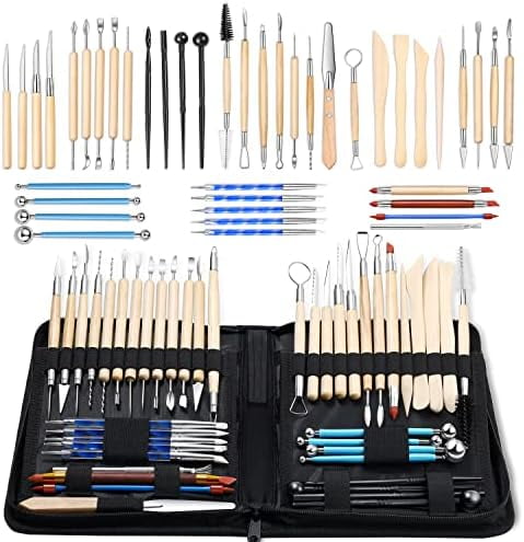 Pottery Clay Sculpting Tools 43Pcs Double Sided Ceramic Clay Carving ...