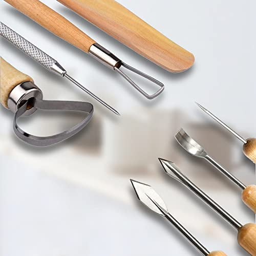 Pottery & Clay Sculpting Tools Set, 30 Pieces Clay Sculpting Tool Set with Plastic Case,Pottery ...