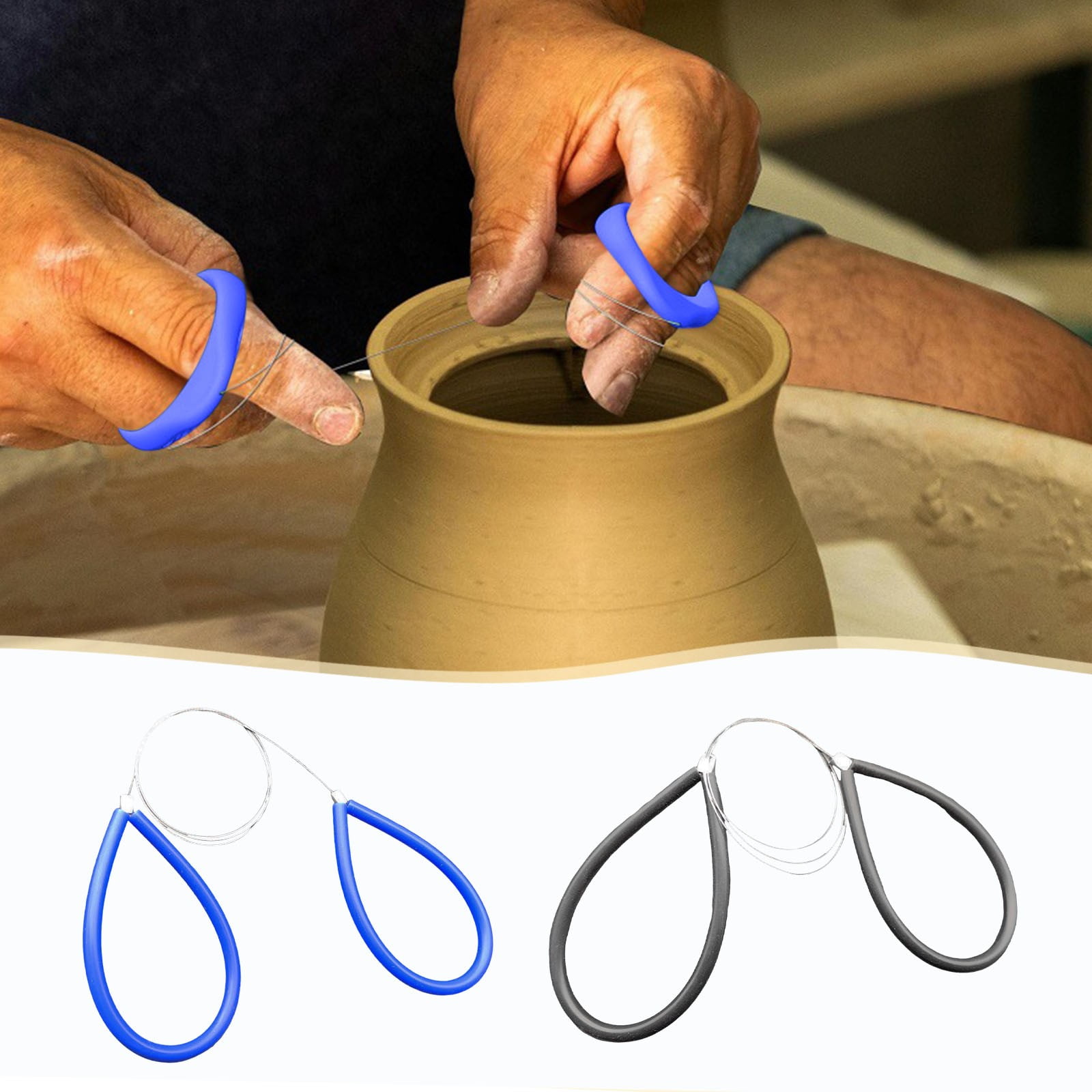 Pottery Cut Off Tools, Cutter Cut Off Tools for Artists, 10-piece ...