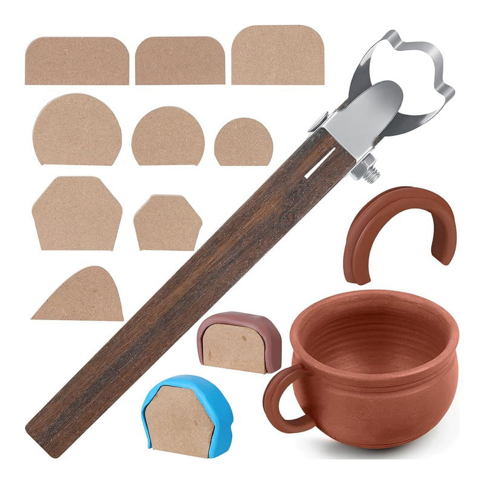 Pottery Handle Making Tool with 9 Pcs Mug Handle Mold Adjustable Clay ...