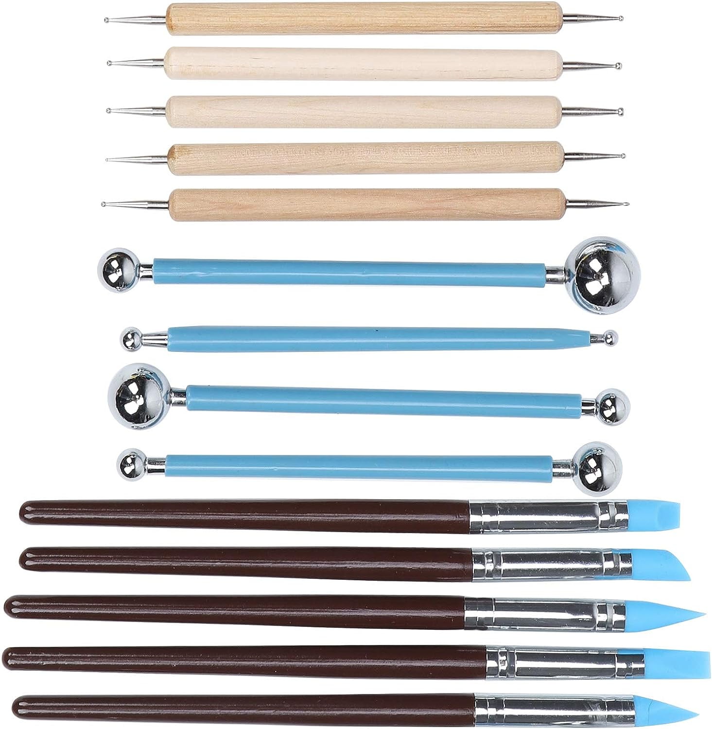 Pottery Molding Tools, Clay Wax Pottery Tool 14Pcs Clay Painting ...