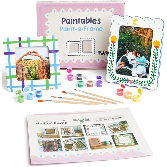 Pottery Painting Kit - Personalised Photo Frame DIY Craft Set ...