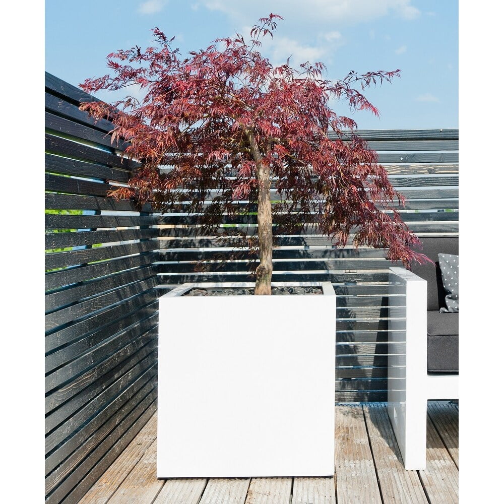 Pottery Pots Essential Block Square Planter Pot Indoor Outdoor ...