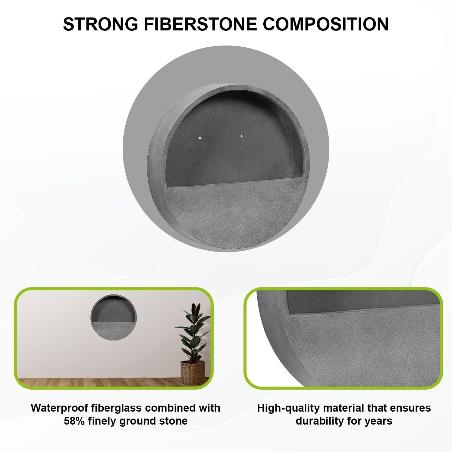 Pottery Pots USA Inc. Pottery Pots Wally Fiberstone Indoor Outdoor ...