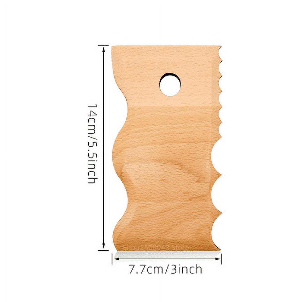Pottery Ribs Trimming Tool Wooden Pottery Rib Edge Texture Shaper ...