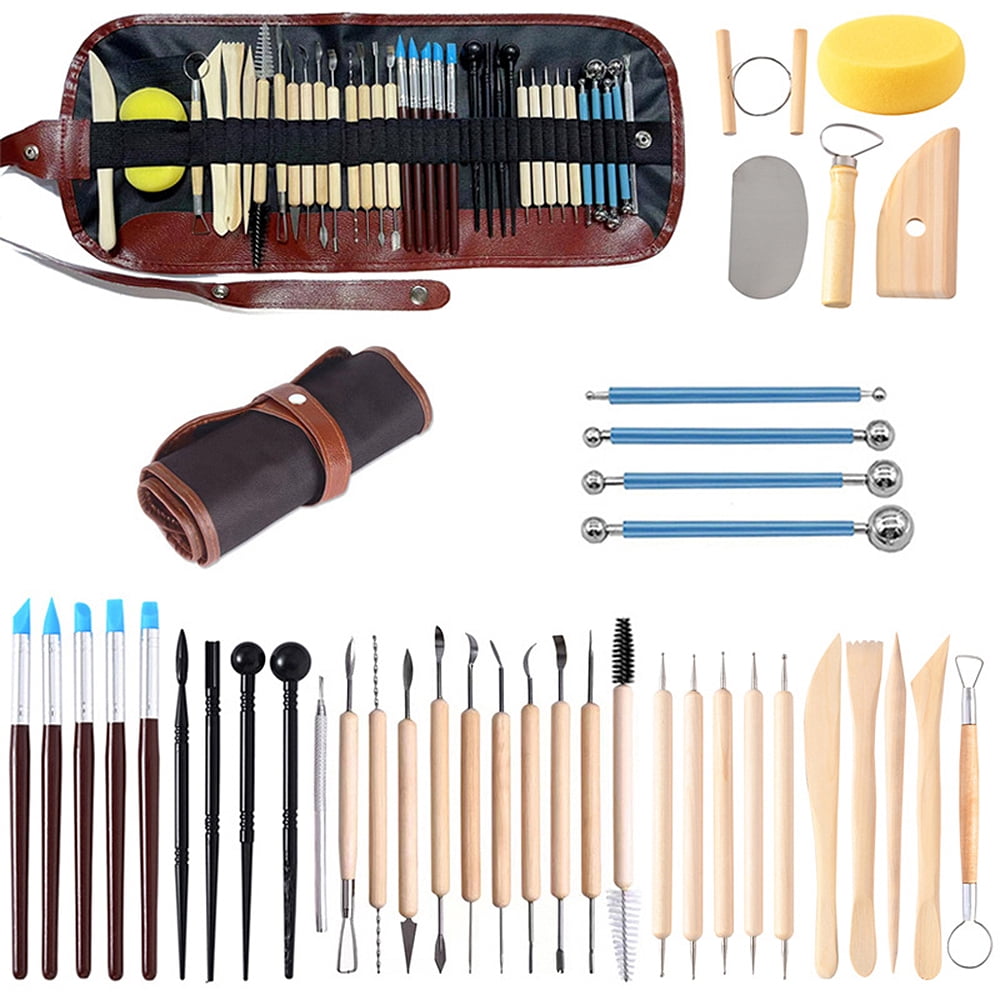 Pottery Sculpting Tools Set 40pcs Practical Ceramic Clay Carving Tools ...