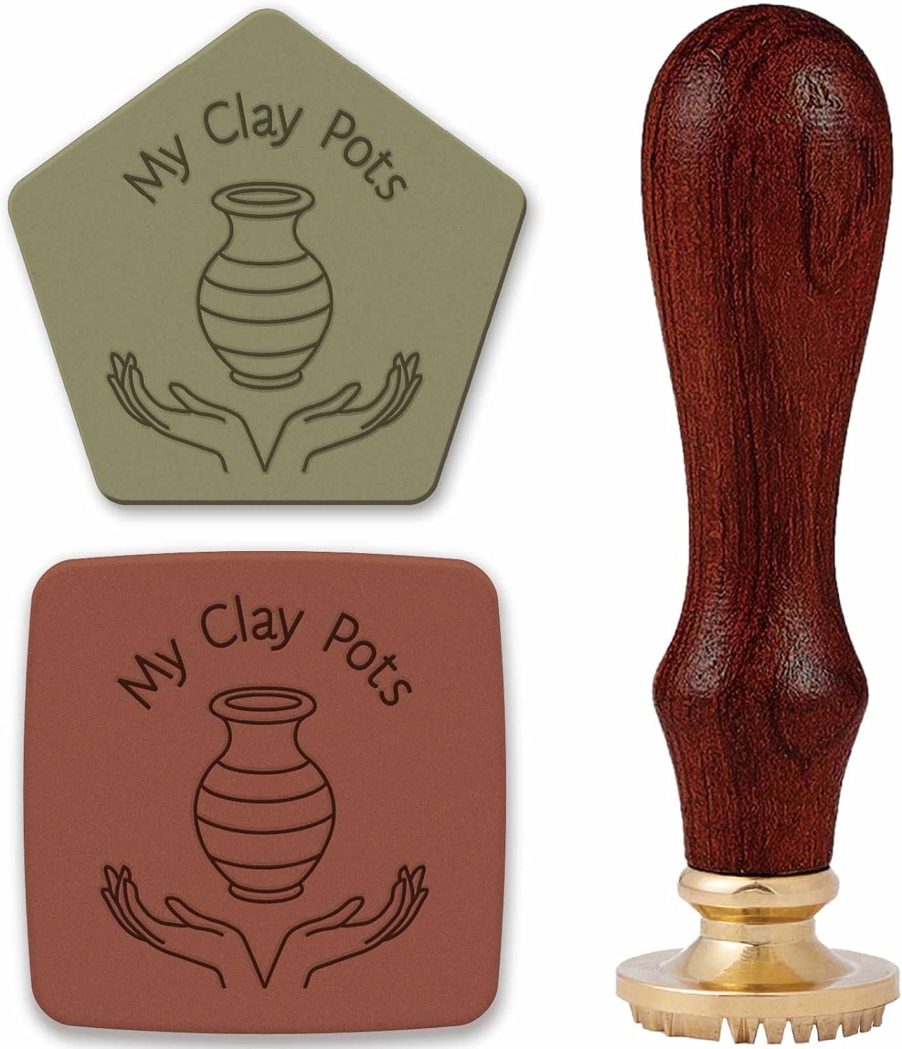 Pottery Stamp for Clay Handmade 1 inch(25mm) Ceramics Stamp My Clay ...