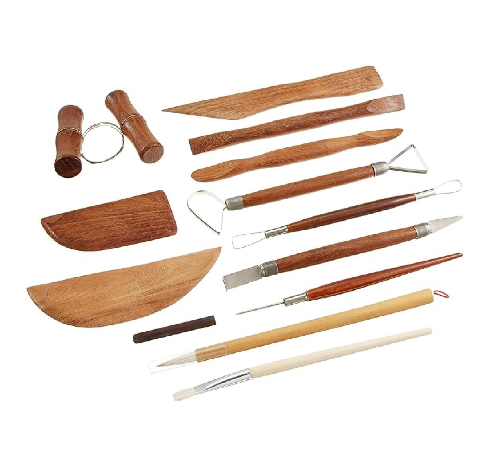 Pottery Tool Set 12-Piece with Storage Canister - Clay Sculpting Tools ...