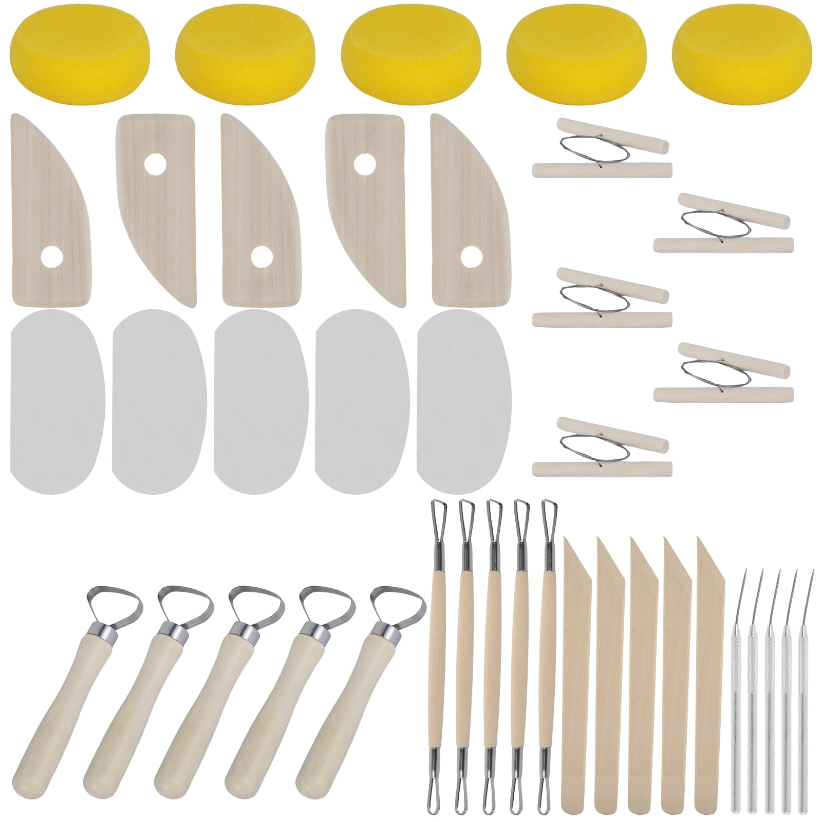 Pottery Tools Kit Easy to Use Various Clay Tools Set Versatile Pottery ...