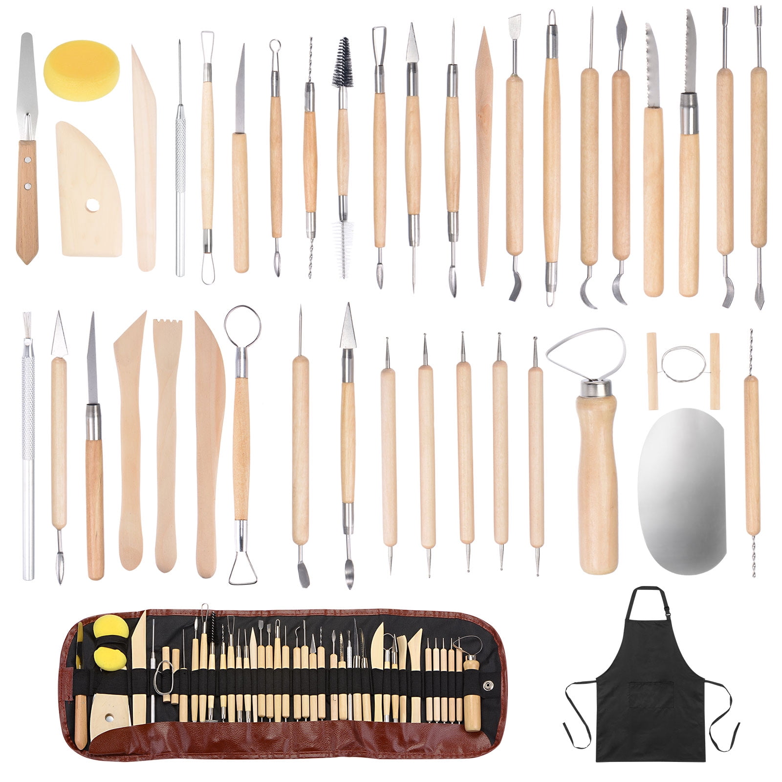 Pottery Tools Set Clay Sculpting Modeling Ceramic Carving Tool 42Packs ...