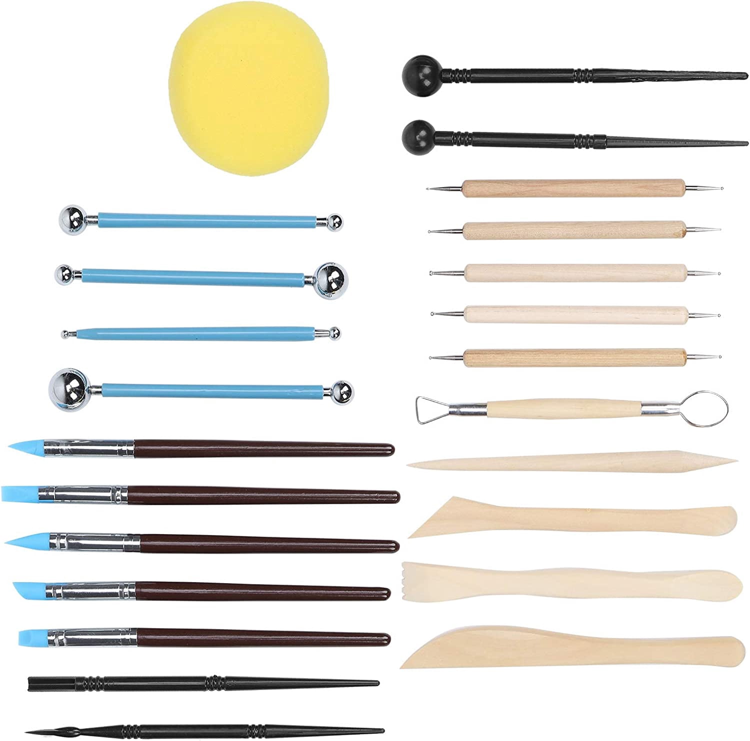 Pottery Tools and Supplies, 4 Double‑headed Metal Ball Pottery Tool ...