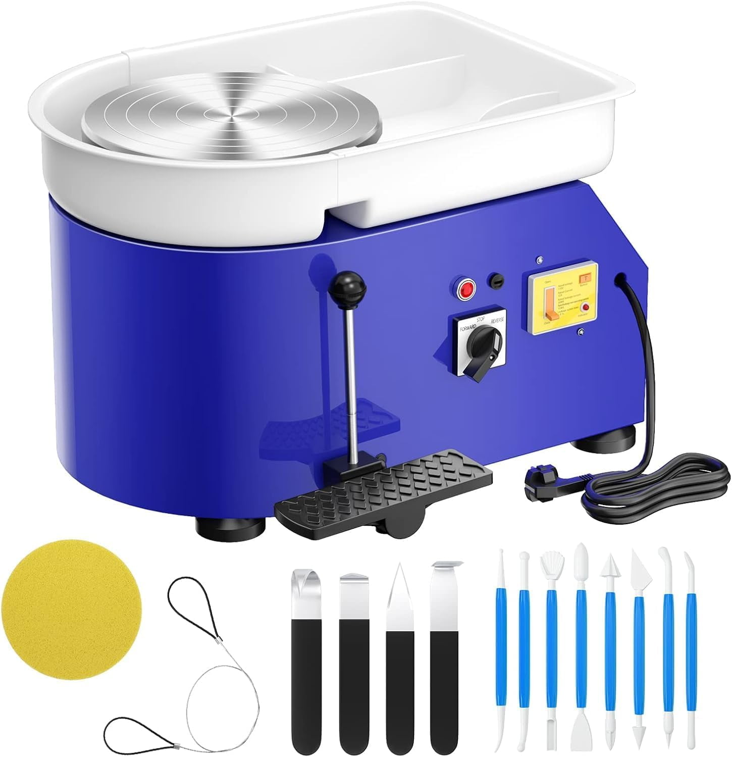 Pottery Wheel Pottery Forming Machine 25CM 350W Electric Pottery Wheel ...