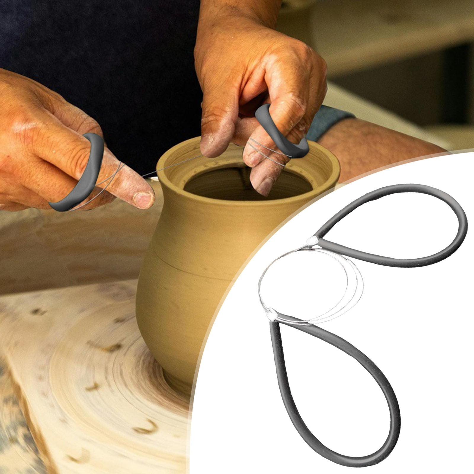 Pottery Wire Cutters for Artists - Mud Pottery Wire Tool, Clay Cutting ...