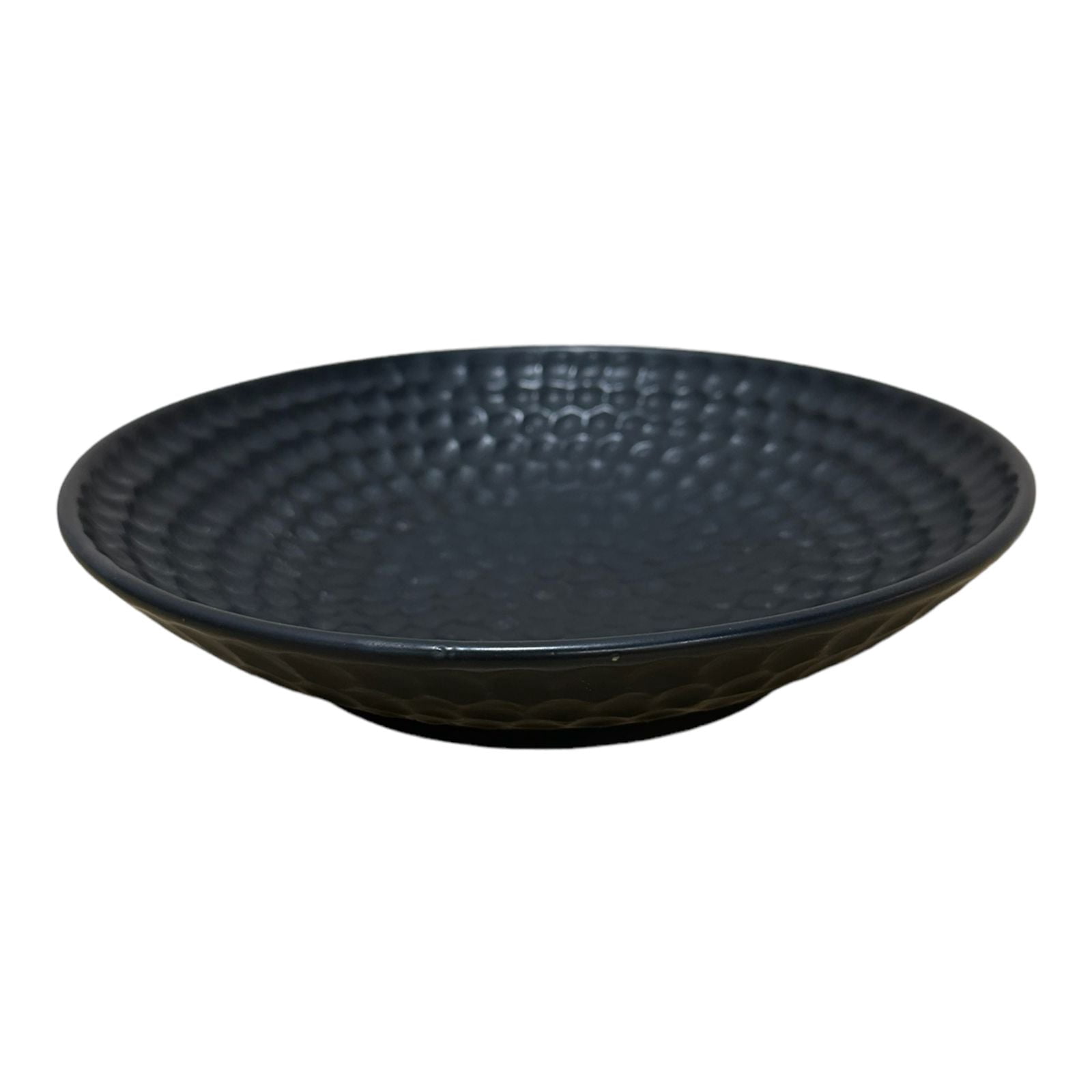PotteryDen Black Thumbprint Bowl - Height 5 cm | Diameter 24.5 cm ...