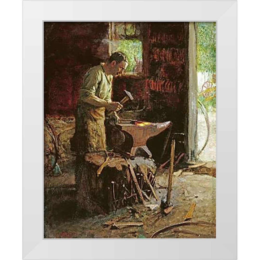 Potthast, Edward Henry 15x18 White Modern Wood Framed Museum Art Print ...