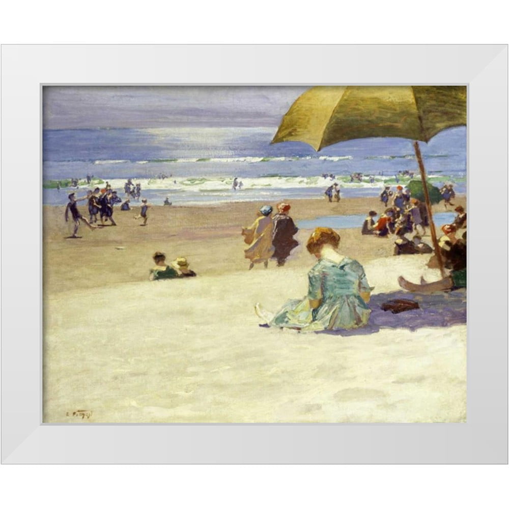 Potthast, Edward Henry 24x20 White Modern Wood Framed Museum Art Print ...