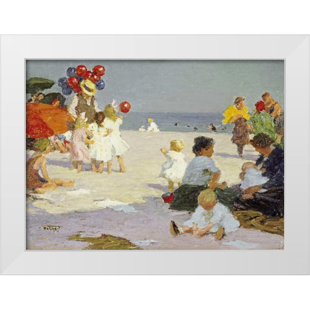 Potthast, Edward Henry 32x25 White Modern Wood Framed Museum Art Print ...