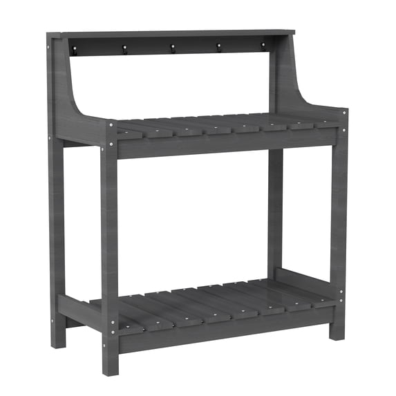 Potting Benches for Outside, HDPE Garden Potting Table All Weather ...