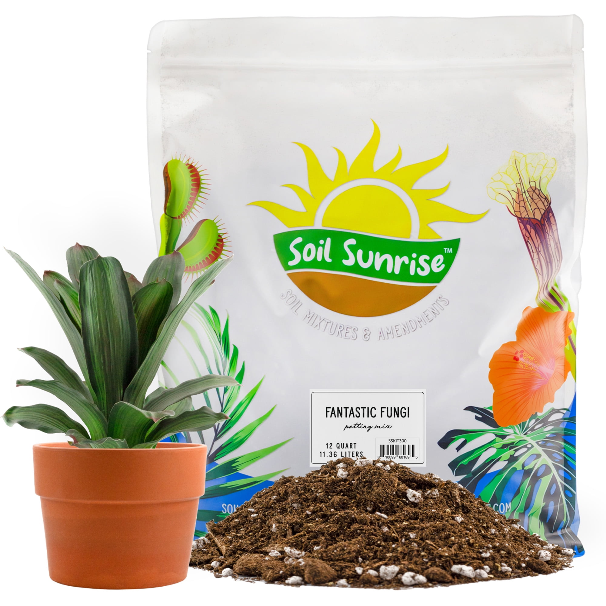 Potting Soil with Mycorrhizae (12 Quarts), Fantastic Fungi Potting Mix ...