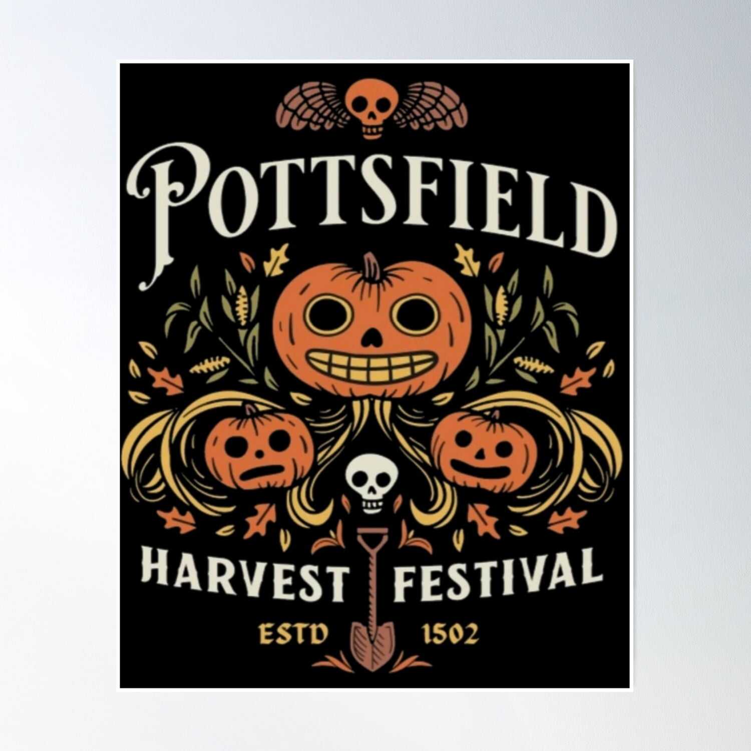 Pottsfield Harvest Festival Don Your Vegetables Poster Wall Art, Modern ...