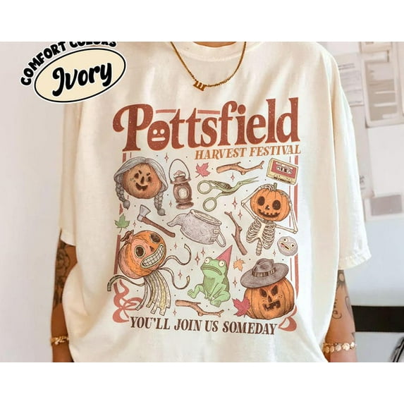 Pottsfield Harvest Festival , Pumpkin Village , Vintage Cartoon For ...