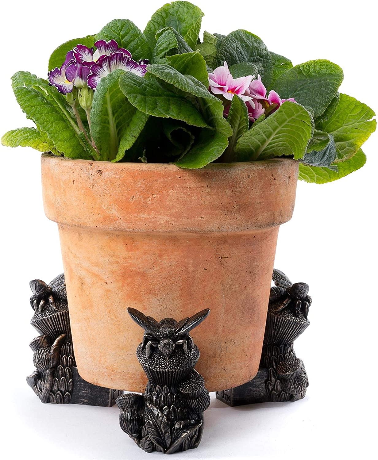 Potty Feet Bee on Thistle Figures Plant Pot Feet Planter Riser - Pot ...